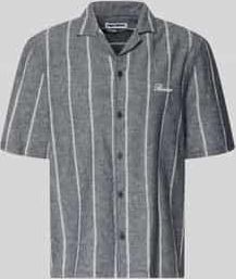 Review Regular Fit Freizeithemd aus Baumwoll-Leinen-Mix mit Reverskragen