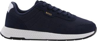 HUGO BOSS Homme, Chaussures, Bleu, Taille: 45 EU Titanium_Runn_Mebisd Baskets