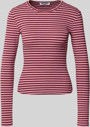 Review Slim Fit Langarmshirt mit Rundhalsausschnitt