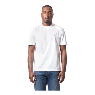 HUGO BOSS Homme, Tops, Blanc, Taille: XS T-shirt Blanc avec Monogramme Double B