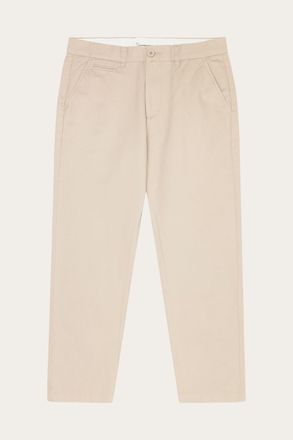 Knowledge Cotton Apparel Herren vegan Chinohose Flint Wide Hellgrau