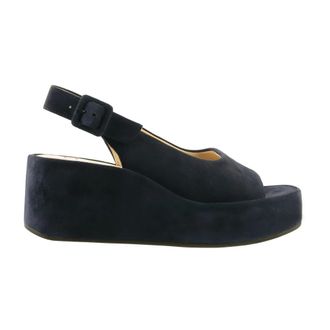 H&ouml;gl Velours-Wedges f&uuml;r stilvolle Sommer-Looks - - Shoes - Damen - Blau - 39 EU