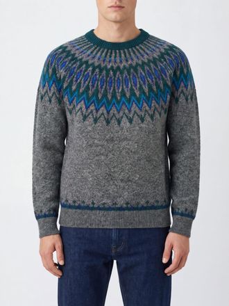 Roberto Collina Pullover mit Rundhalsausschnitt und Ethno-Muster aus Woll-Alpaka-Mix
