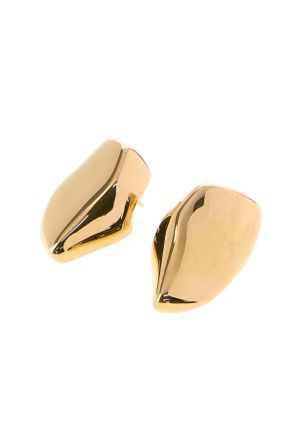 Bottega Veneta Womens Gold Silver Small Prisma Earrings Silveryellowgold Sterling