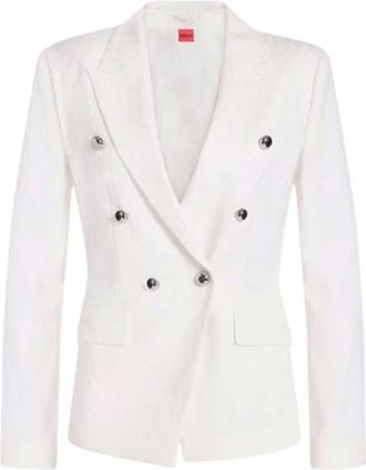 HUGO BOSS Femme, Vestes, Blanc, Taille: 40 FR Blazer