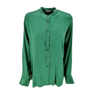 Caliban Femme, Blouses et Chemises, Vert, Taille: 46 FR Chemise