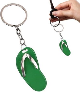 Generic Mini chaussons en m&eacute;tal - Flops - Chaussures de plage - Sandales en m&eacute;tal - Pendentif en m&eacute;tal - Porte-cl&eacute;s mignon - Accessoire cr&eacute;atif pour bagages &agrave;