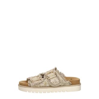 Mustang Offene Teen Pantoletten - - Shoes - Damen - Beige - 41 EU