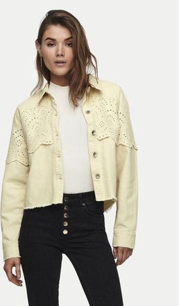 Only Jeansjacke Elena 15232378 Beige Regular Fit