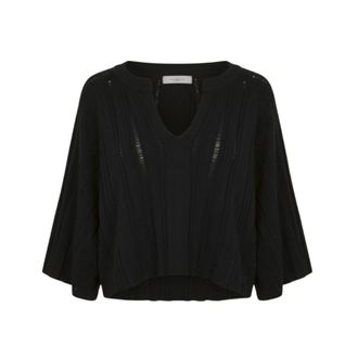 Malo V-Ausschnitt Strickware - - Knitwear - Damen - Schwarzk - M
