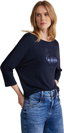 Street One Damen T-Shirt 3/4 Arm, deep blue, 46