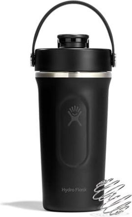 Hydro Flask Insulated Stainless Steel Shaker Bottle 710 ml (24 oz) -Auslaufsicherer Klapp-Trinkaufsatz - F&uuml;r Proteinshakes & Supplements - Schneebesen-Kugel - H&auml;l