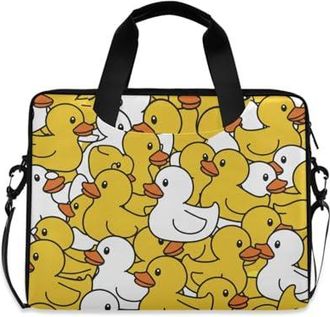 Alaza Sac pour ordinateur portable de 40,6 à 15,6 cm en caoutchouc canard, sacoche pour ordinateur portable de 40,6 à 15,6 cm, sac fourre-tout pour homme et