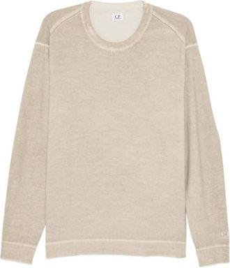 C.P. Company C.p. Company, Homme, Pulls, Beige, Taille: M SweaT-shirt Double Teinture