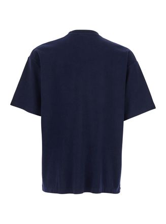 Dr&ocirc;le de Monsieur Mens T-Shirt Le Slogan Classique Blue Cotton T-Shirts And Polos