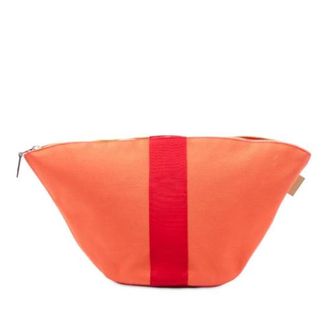 Herm&egrave;s Pre-owned Canvas pouches - - Pre-owned - Damen - Orange - ONE SIZE