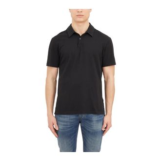 James Perse Polo aus Jersey - - Tops - Herren - Schwarzk - 2XL