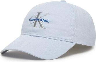 Calvin Klein Cap Monologo Embroidery Baseball Hat LV04K5026G Himmelblau