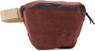 Bleu de Chauffe Sac banane New Beat XL en cuir de vache su&eacute;d&eacute;