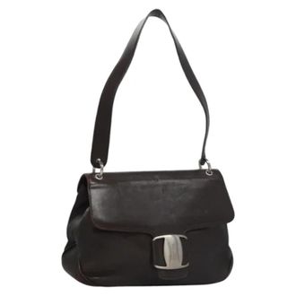 Ferragamo Pre-owned Leder Handtaschen - - Pre-owned - Damen - Braun - ONE SIZE