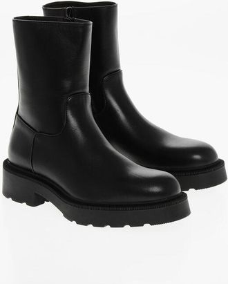 The Row Leather NOBILIS Biker Booties size 37