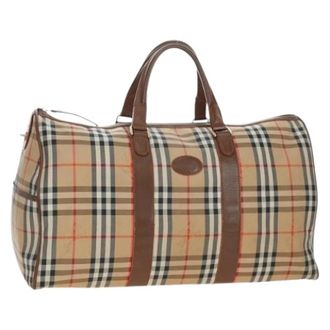 Burberry Sac Boston Pre-owned - Femme - Pre-owned - Beige - Taille: ONE Size
