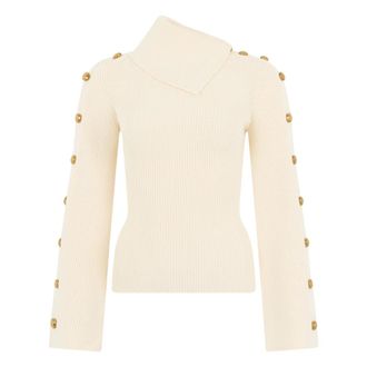 Elisabetta Franchi Damen, Strickwaren, Beige, LGr&ouml;&szlig;e