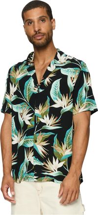 Urban Classics Blossoms Resort Shirt Black/Blossom XXL