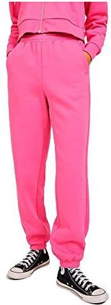 Jack & Jones JXABBIE HW REL Every Brush Pants Noos Pantalon de Jogging, Carmine Rose/imprim&eacute; : Logo Jjxx Magenta, XL Femme