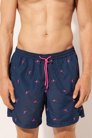 Calzedonia Bade-boxershorts Mit Muster F&uuml;r Herren Formentera Blau
