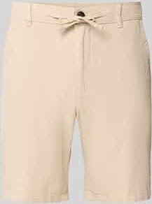 Selected Regular Fit Chinoshorts aus Baumwoll-Leinen-Mix Modell BRODY