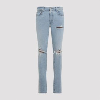 Amiri Jean Mx1 en cuir crochet&eacute; Amiri