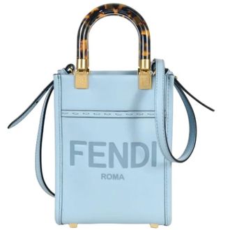 Fendi Pre-owned Cuir sacs-fendi - Femme - Pre-owned - Bleu - Taille: ONE Size