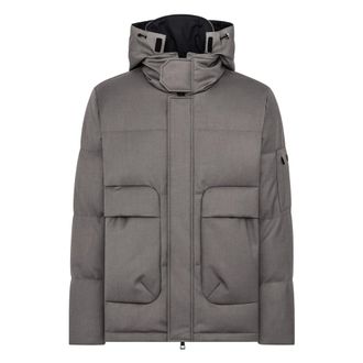 Duno Doudoune courte &agrave; capuche Riddick P - Homme - Vestes - Gris - Taille: 2XL