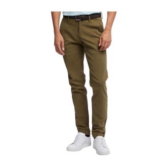 Brooks Brothers Homme, Pantalons, Vert, Taille: W38 Pantalon Chino en Coton Bross&eacute;, Coupe Extra-Slim Soho