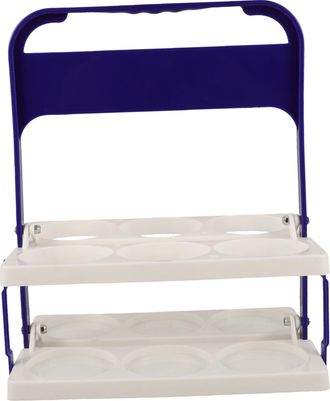 SOLUSTRE Faltbarer Bierkorb für Flaschen Tragbarer Flaschenhalter mit Griff Bruchfest und Faltbar für Bar Picknick und Outdoor Praktischer Bierflaschenträger m