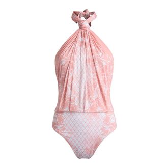 Balmain Maillot de bain une pi&egrave;ce en lycra imprim&eacute; - Femme - Maillots de bain - Rose - Taille: 38 FR
