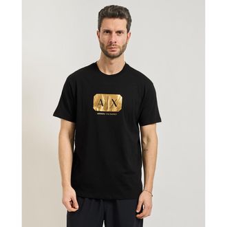 A|X Armani Exchange T-shirt homme AX avec logo dor&eacute;