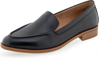 Aerosoles Damen East Side Loafer Slipper, Schwarz Leder, 42 EU