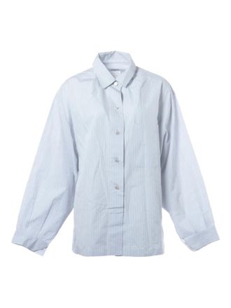 Chanel chemise &agrave; rayures (2001) - Blanc