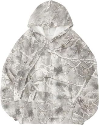 SOLY HUX Sweat à capuche pour femme - Manches longues - Pull à capuche - Automne - Haut avec poches - Sweat à capuche - Tenue dhiver, Blanc., M