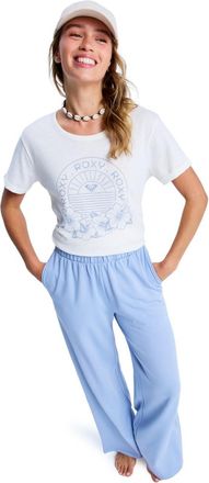 Roxy Surfing by Sunlight - Lounge Wide Leg Jogger for Women - Lounge-Jogginghose mit weitem Bein - Frauen - M - Blau