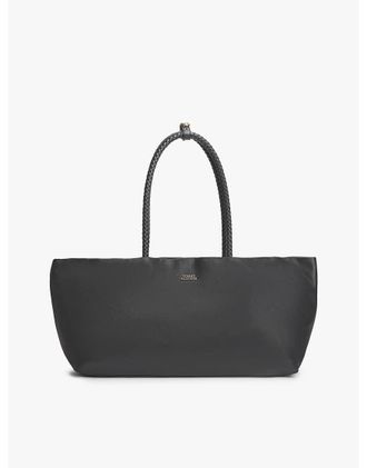 Tommy Hilfiger Cabas en cuir avec poign&eacute;es tress&eacute;es - Noir