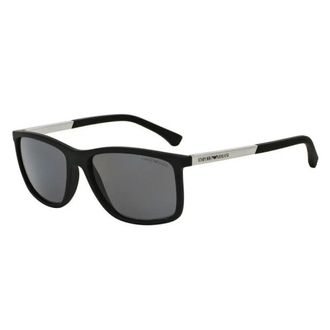 Emporio Armani Rechteckige Sonnenbrille - - Accessories - Herren - Schwarzk - 58 MM