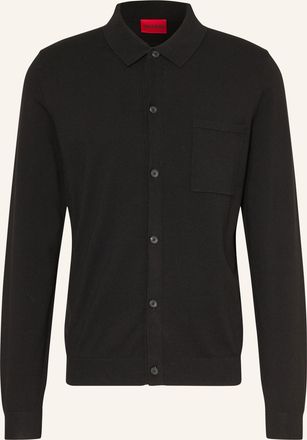 HUGO BOSS Hugo Strickjacke San Jordan schwarz