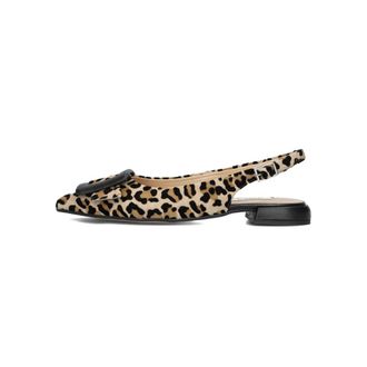 Notre-V Elegante Slingbacks mit Pantherprint - - Shoes - Damen - Beige - 40 EU