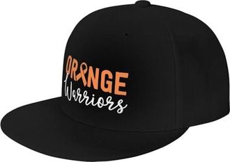 Generic Ruban Orange De Sensibilisation &Agrave; La Leuc&eacute;mie Femme Homme Chapeaux Pare-Soleil Mode Casquette De Baseball Anti-UV Snapback Chapeau pour P&ecirc;che Trucker 