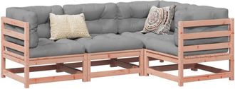 vidaXL vidaXL Salon de jardin 4 pcs bois massif sapin de douglas