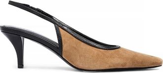 NA-KD Pumps in Wildlederoptik in Taupe-Braun