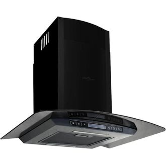 vidaXL Vidaxl - Dunstabzugshaube Wandmontage Edelstahl 756 m&sup3;/h 60 cm Schwarz